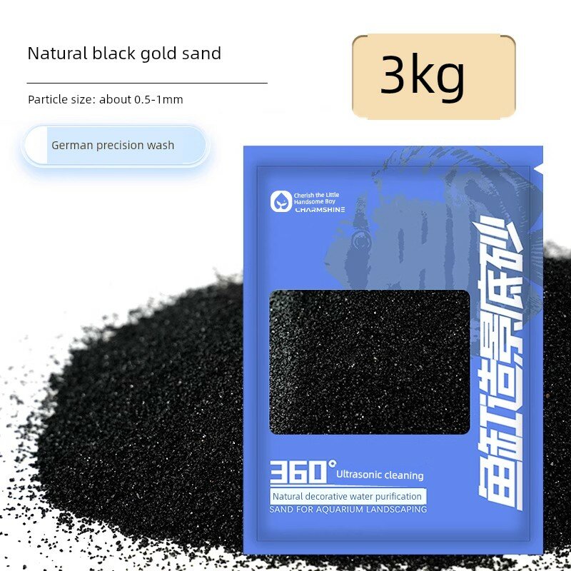 Черный золотой песок, черный песок, абразивный песок, субстрат для аквариумного ландшафта, песок для дна аквариума, для