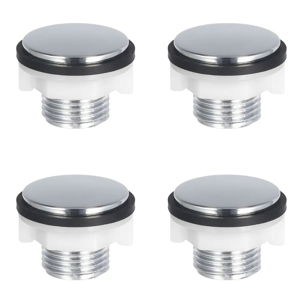 Заглушка бокового ввода для бачка унитаза: декоративное уплотнение для умывальников и ванн, 4 шт.