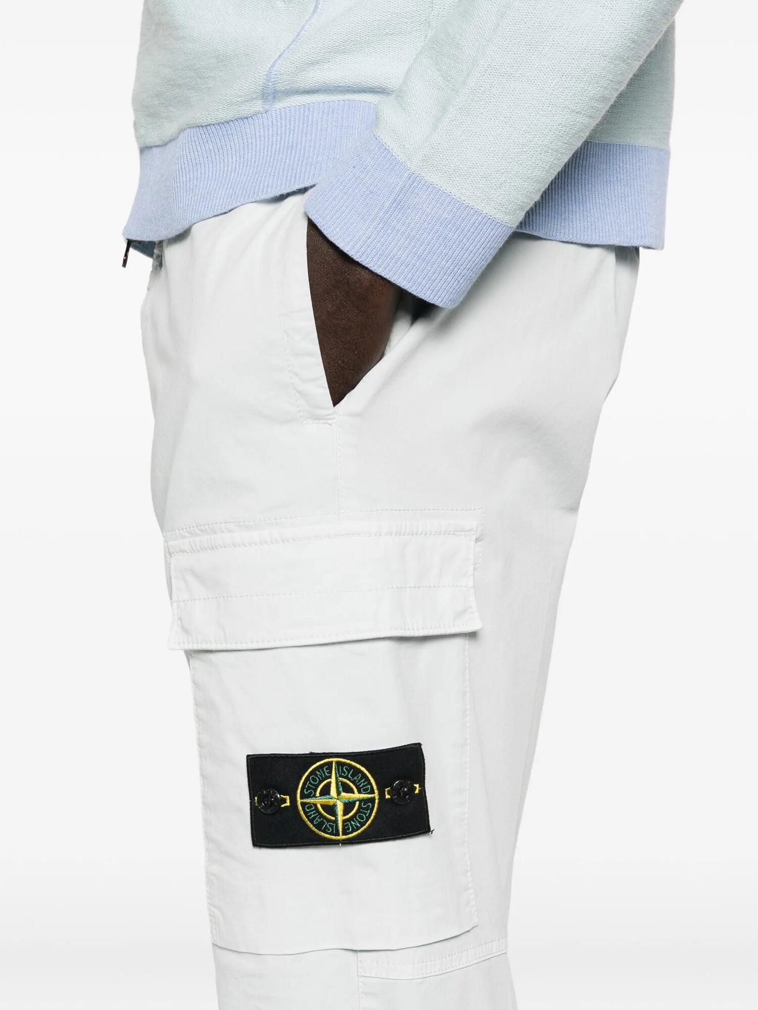 Брюки классические Stone Island, размер Waist (in) 38, светло-голубой — фото 1