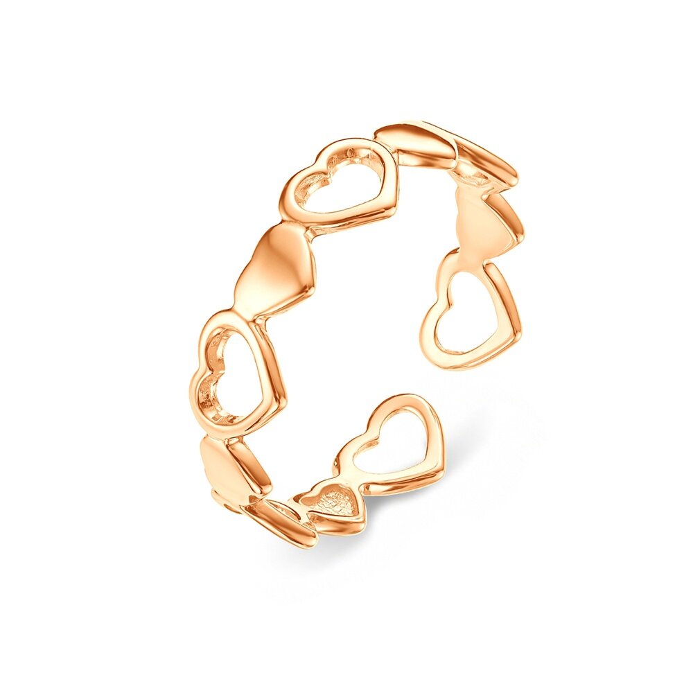 Кольцо, красное золото, 585 проба