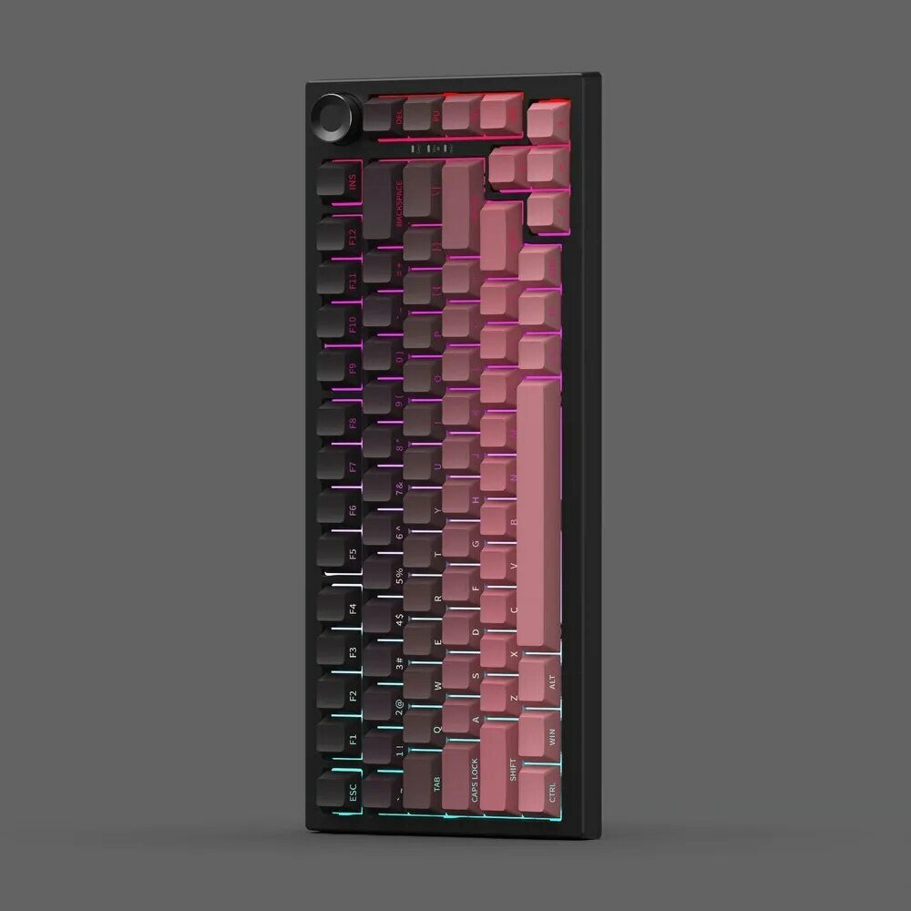 Клавиатура беспроводная , (Cherry MX Red), Английская раскладка, темно-розовый