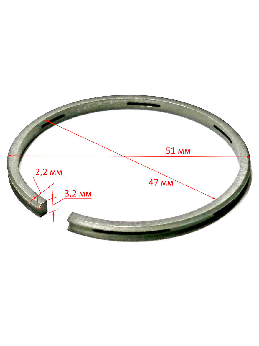 Кольцо поршневое маслосъемное для компрессора РЕСАНТА КП-100/400Р (s/n JST ~ )