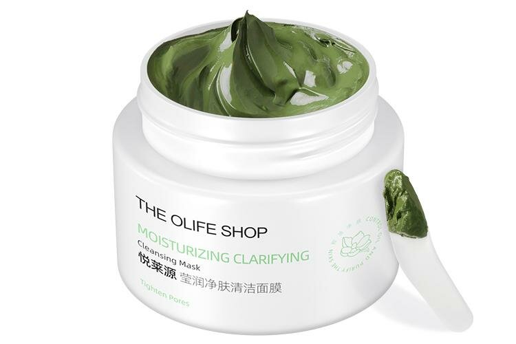 Увлажняющая очищающая маска для лица унисекс THE OLIFE SHOP 5743945, Moisturizing Clay Mask 110g