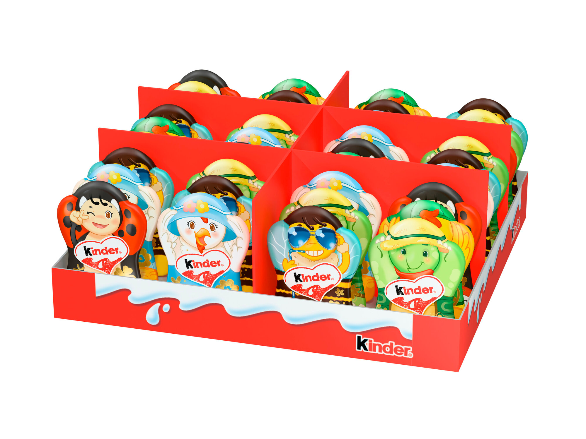 Фигурный молочный шоколад Kinder, весенняя серия, 36 шт. по 35 г