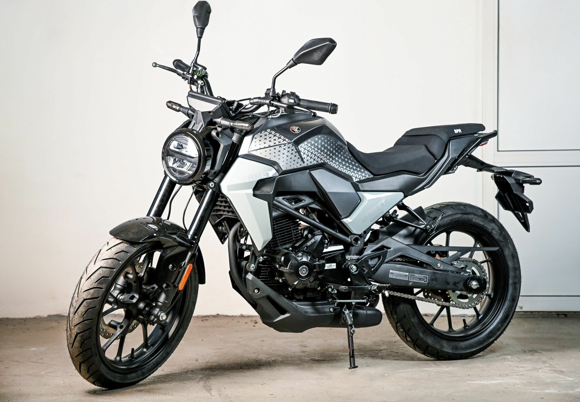 Мотоцикл SPRMOTORS Street_серый (с ПТС в заводской упаковке)