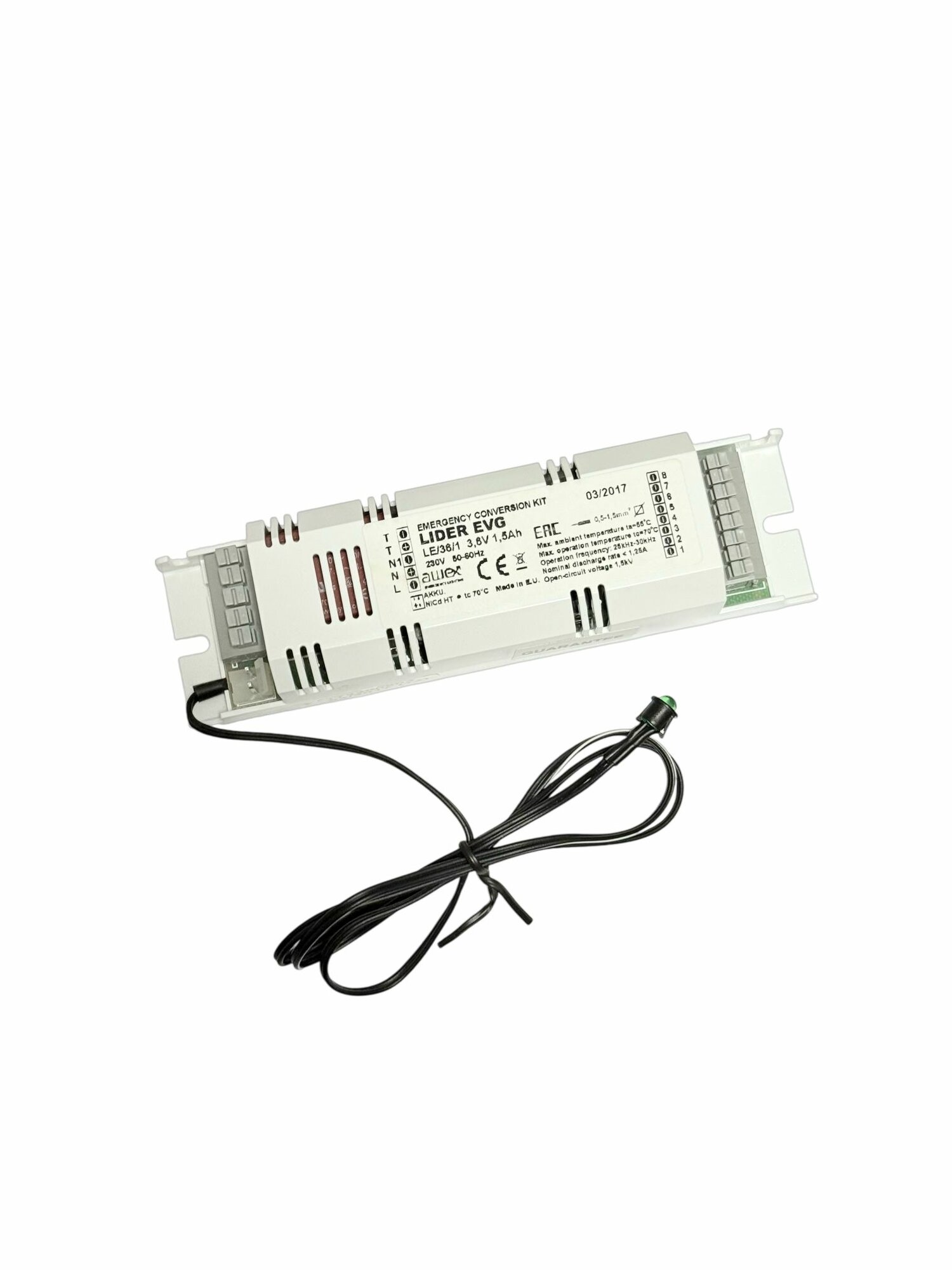 Блок аварийного питания AWEX LIDER EVG LE/36/1 3,6V 1,5Ah