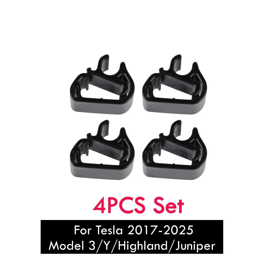 4 шт. зажимы для шланга омывателя лобового стекла для Tesla Model 3 Y Highland Juniper 2017-2025, рычаг стеклоочистителя, держатель трубки для распыления