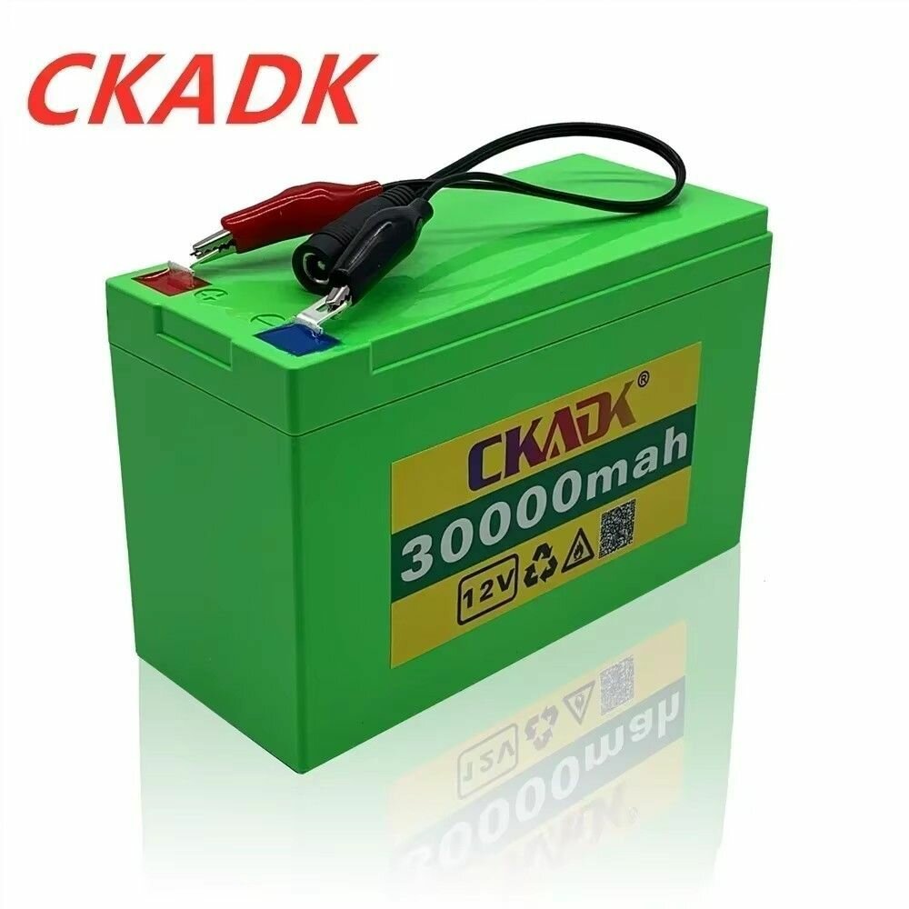 Литиевая аккумуляторная батарея 12V 30Ah 18650 3S6P, встроенная высокоточная BMS 20A для опрыскивателей, тележек, детского электромобиля + зарядное устройство