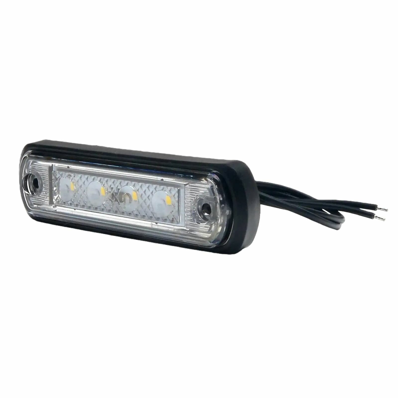 Фонарь габаритный WAS 1340 W189 светодиод Super Slim белый 4 LED 12V-24V