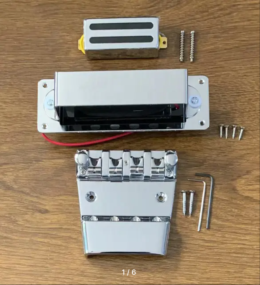 Комплект темброблок с датчиками и панелью на бас-гитар Rickenbacker 4003, PARTS