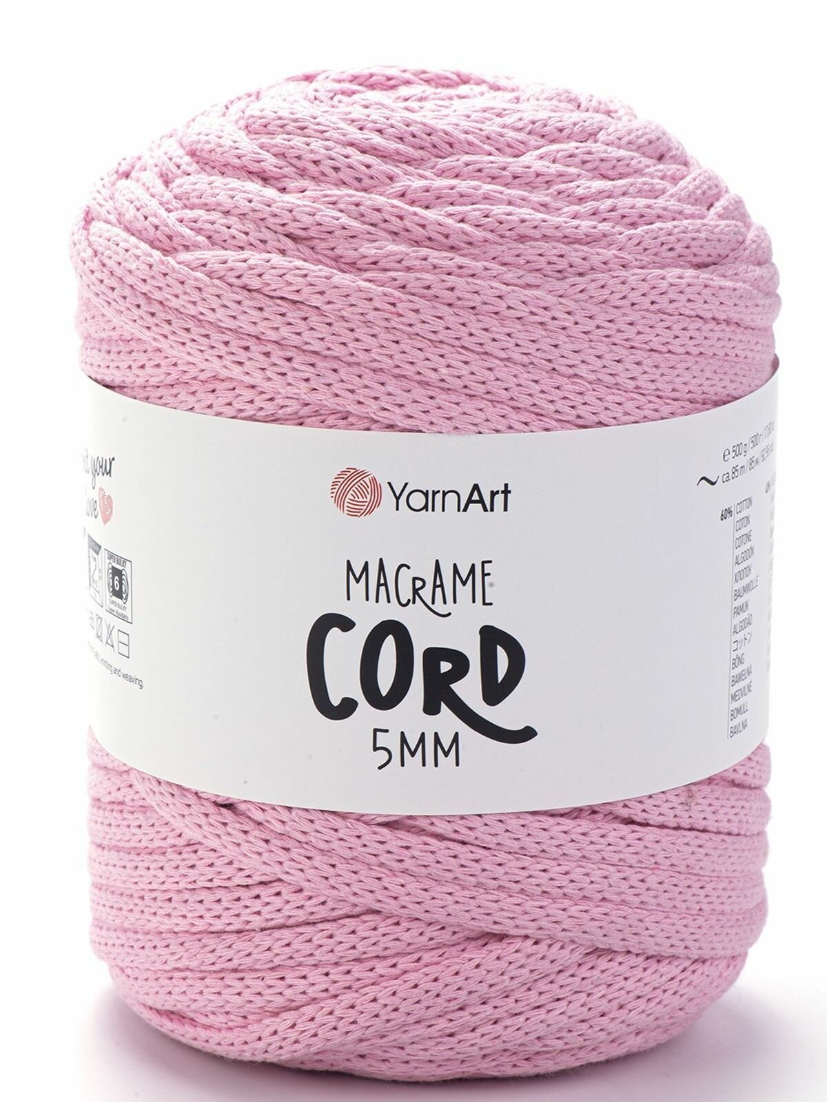 Ярнарт Пряжа Макраме корд 5мм (Macrame Cord 5mm)
