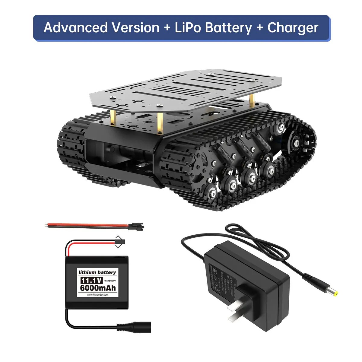 Hiwonder Металлическое гусеничное шасси для роботов Double Layer set