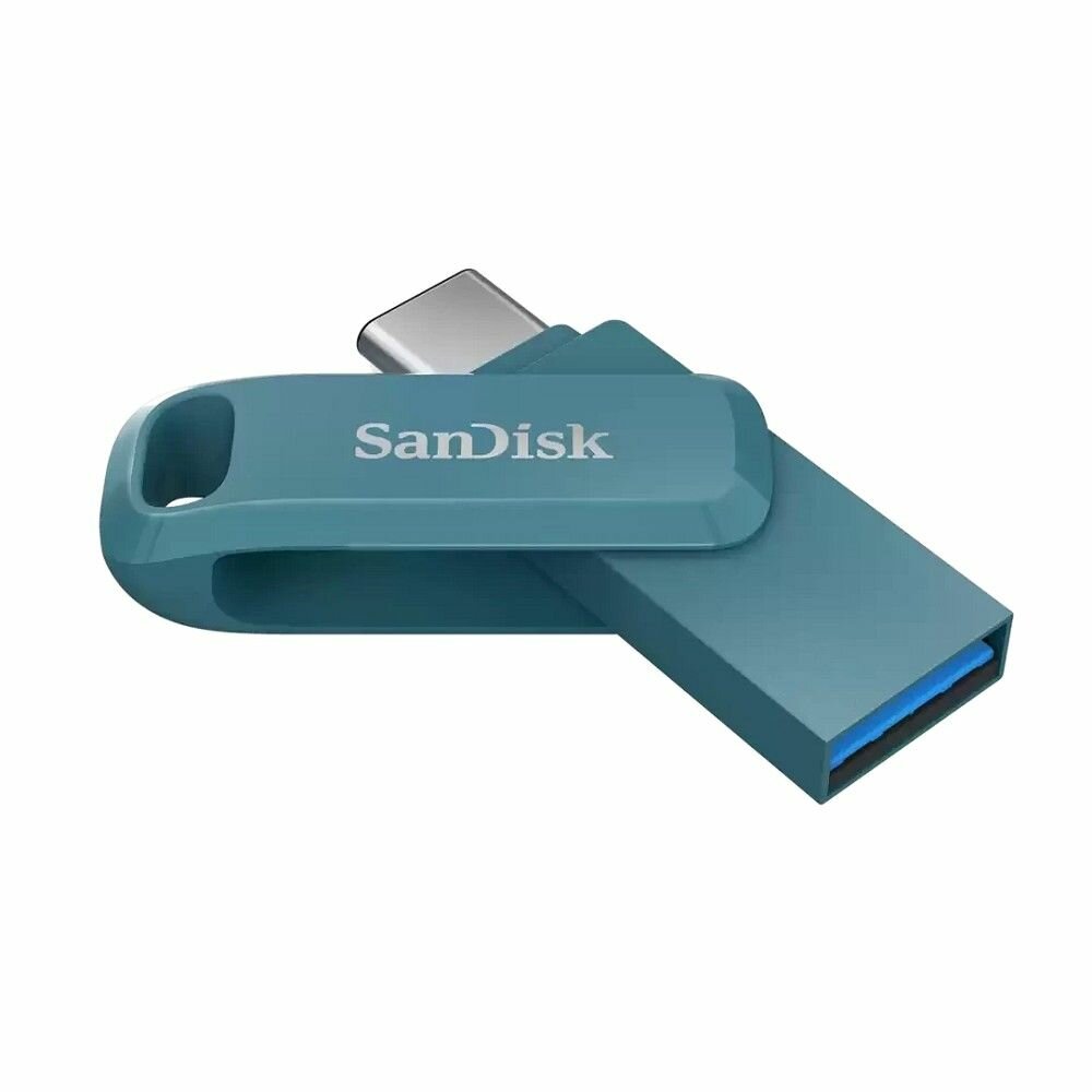 SanDisk носитель информации USB Drive 128Gb Ultra Dual Drive Go, USB 3.1 - USB Type - C голубой SDDDC3 - 128G - G46NBB