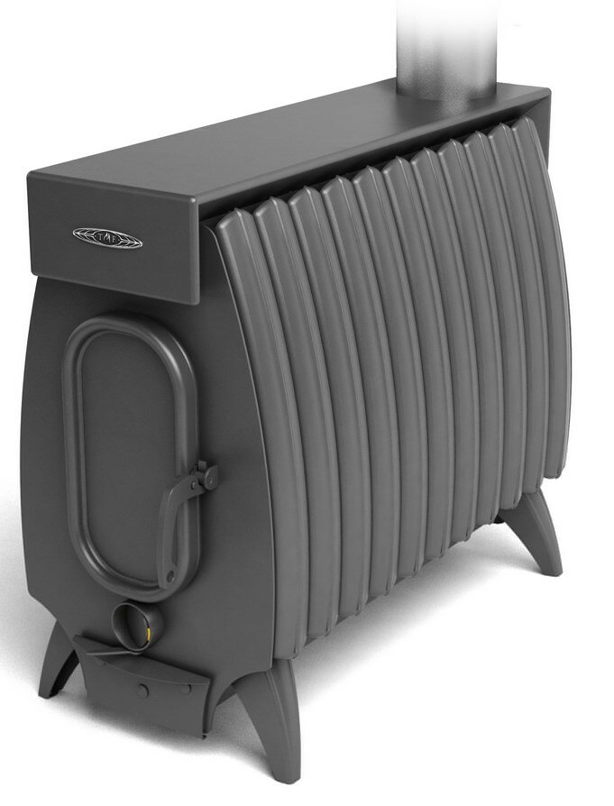 Печь отопительная огонь-батарея 11 лайт антрацит (ТМФ)