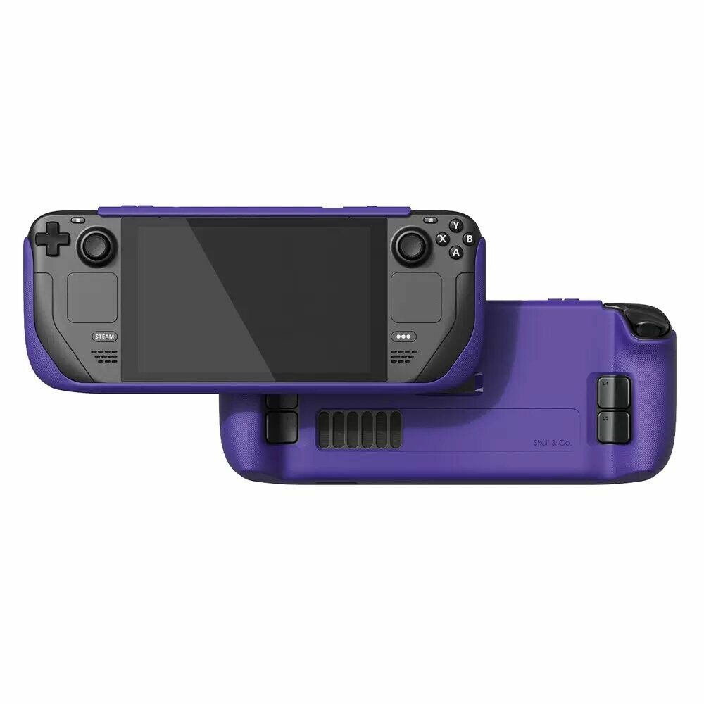 Чехол GripCase Skull & Co. для Steam Deck LCD/OLED, защитный кейс для Стим Дек (фиолетовый)