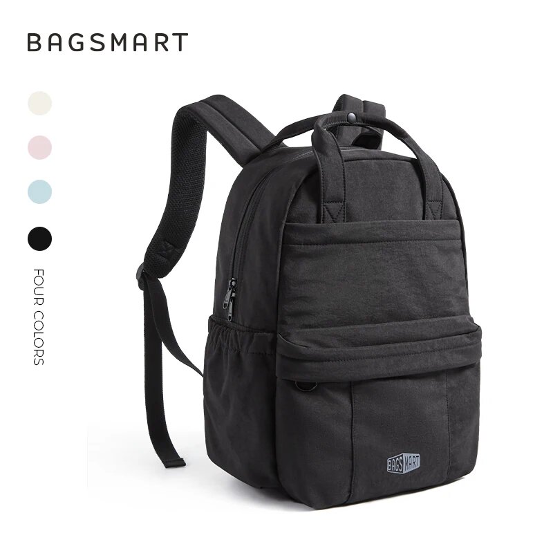 BAGSMART черный женский рюкзак для ноутбука
