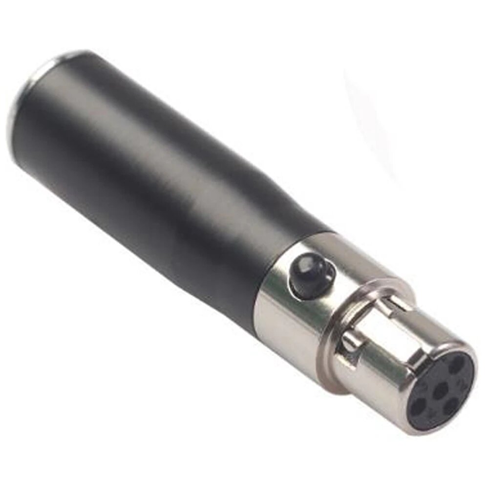N67R--XLR Мини-адаптер с 3-контактным разъемом XLR (мужской) на 4-контактный разъем (женский), аудиоадаптер-коннектор, преобразователь Hi-Fi сигнала для микрофона, динамика, XLR