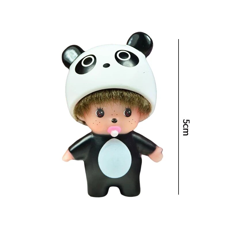 Фигурка Мончичи в костюме панды, 5см, S4