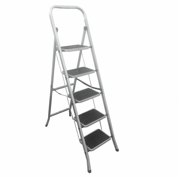 Лестница Zalger 511-5 сталь, 5 широких ступеней с ковриком