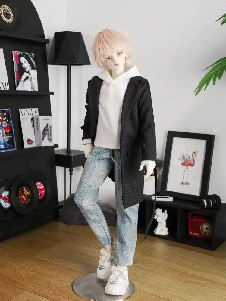 Комплект тренча и джинсов для BJD-куклы 45 см