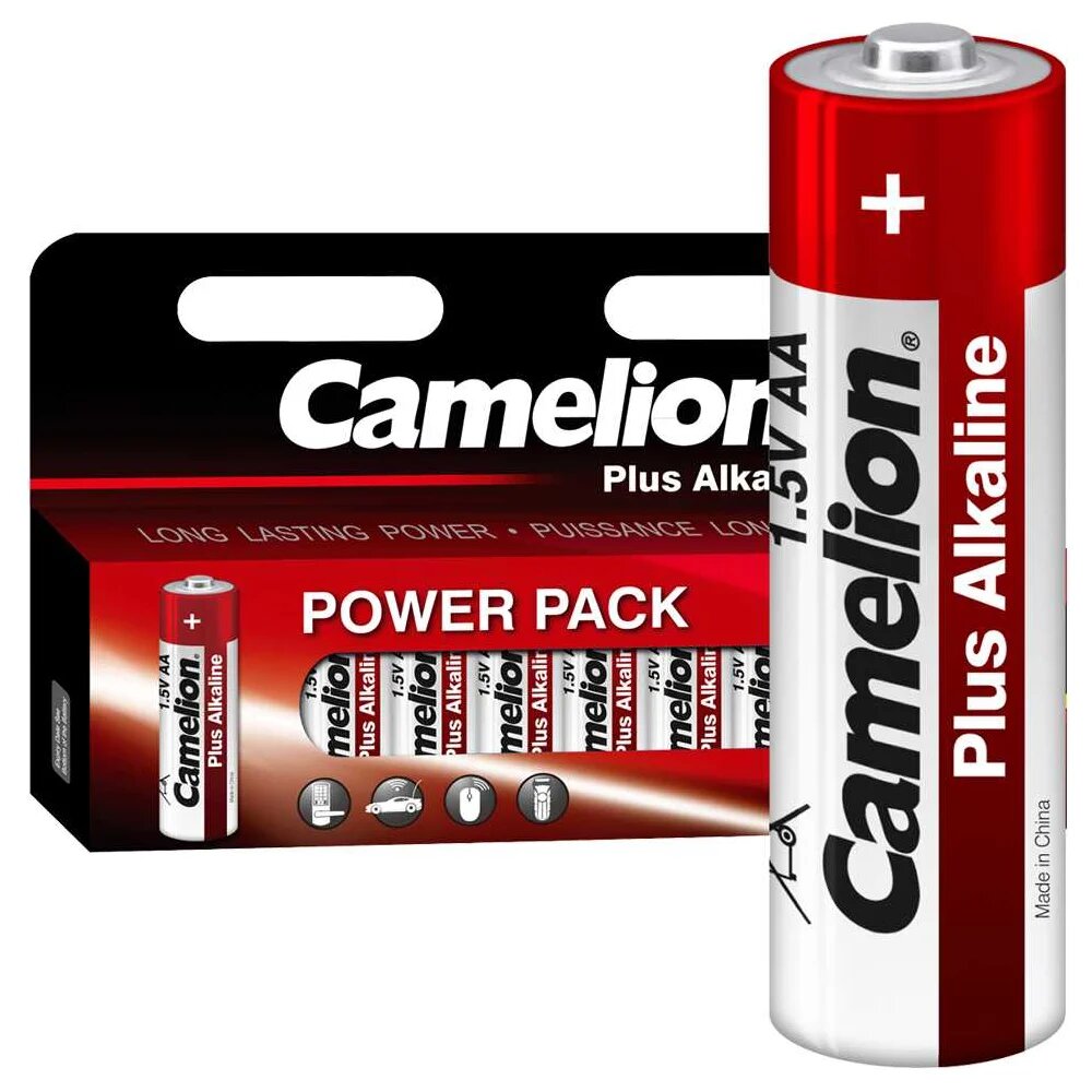 Батарейка LR 6 Plus Alkaline BLOCK-12, щелочная алкалиновая AA, для бытовой электроники Camelion 5818 модель
