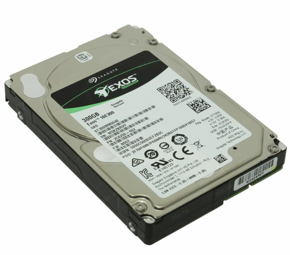 Seagate 300 ГБ Внутренний жесткий диск Exos 10E300 (ST300MM0048)