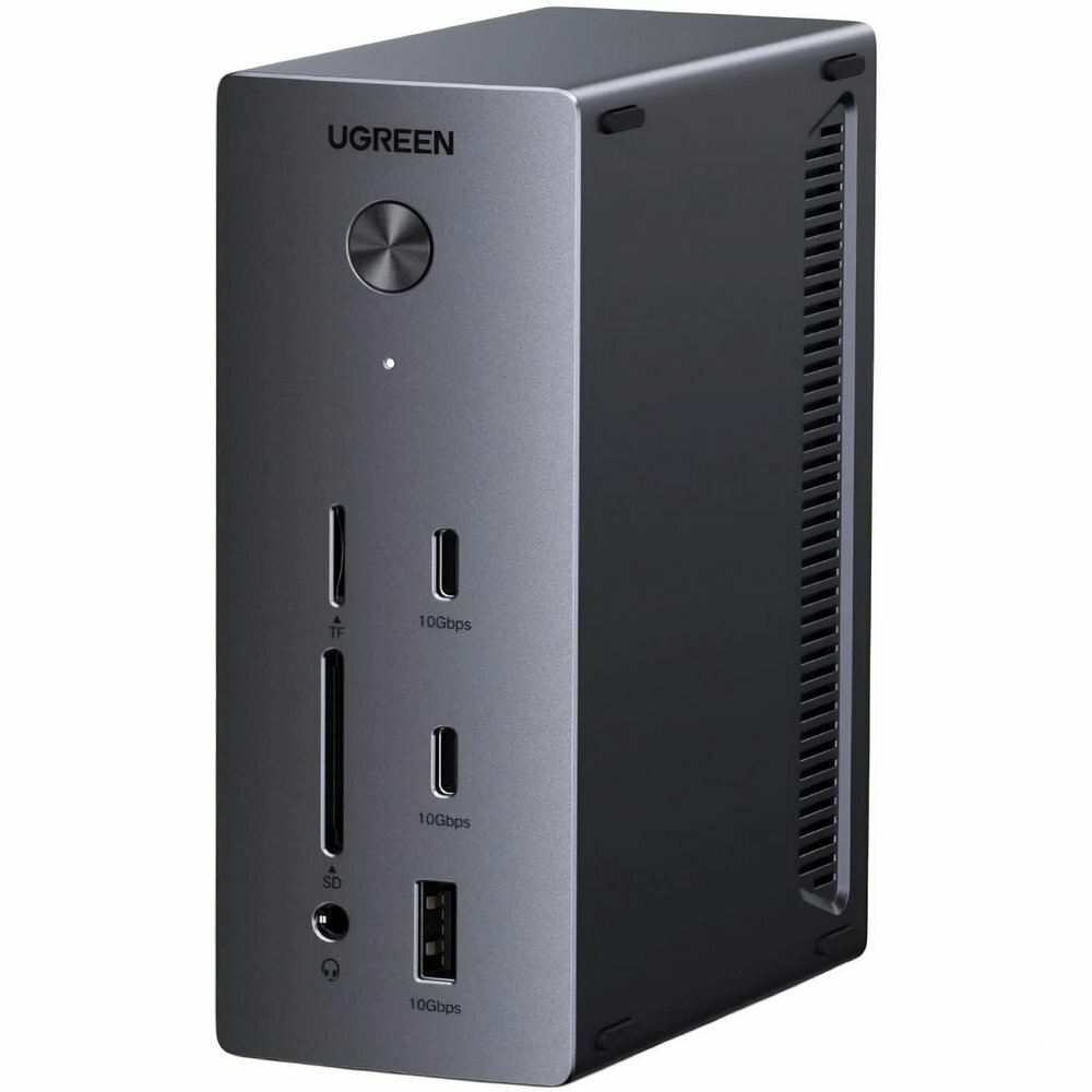 Док-станция Ugreen CM843 14 в 1 серый (85489)