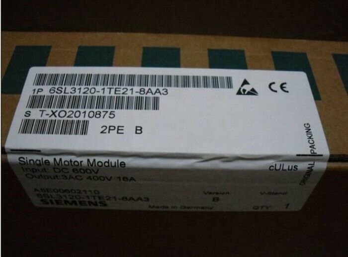 Модуль Siemens 6SL3120-1TE21-8AA3