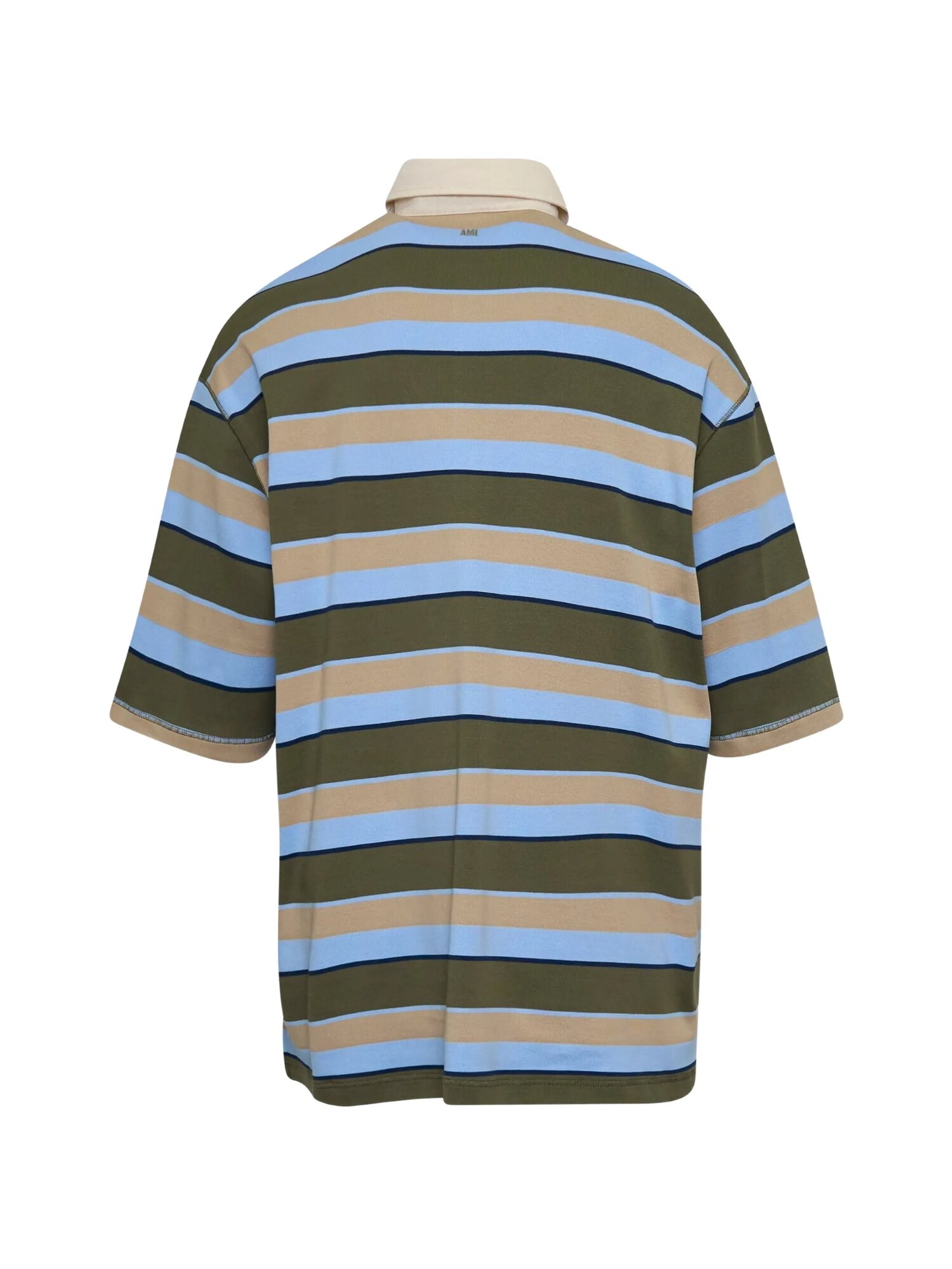 Рубашка Ami Paris, размер 46, Синий принт — фото 1