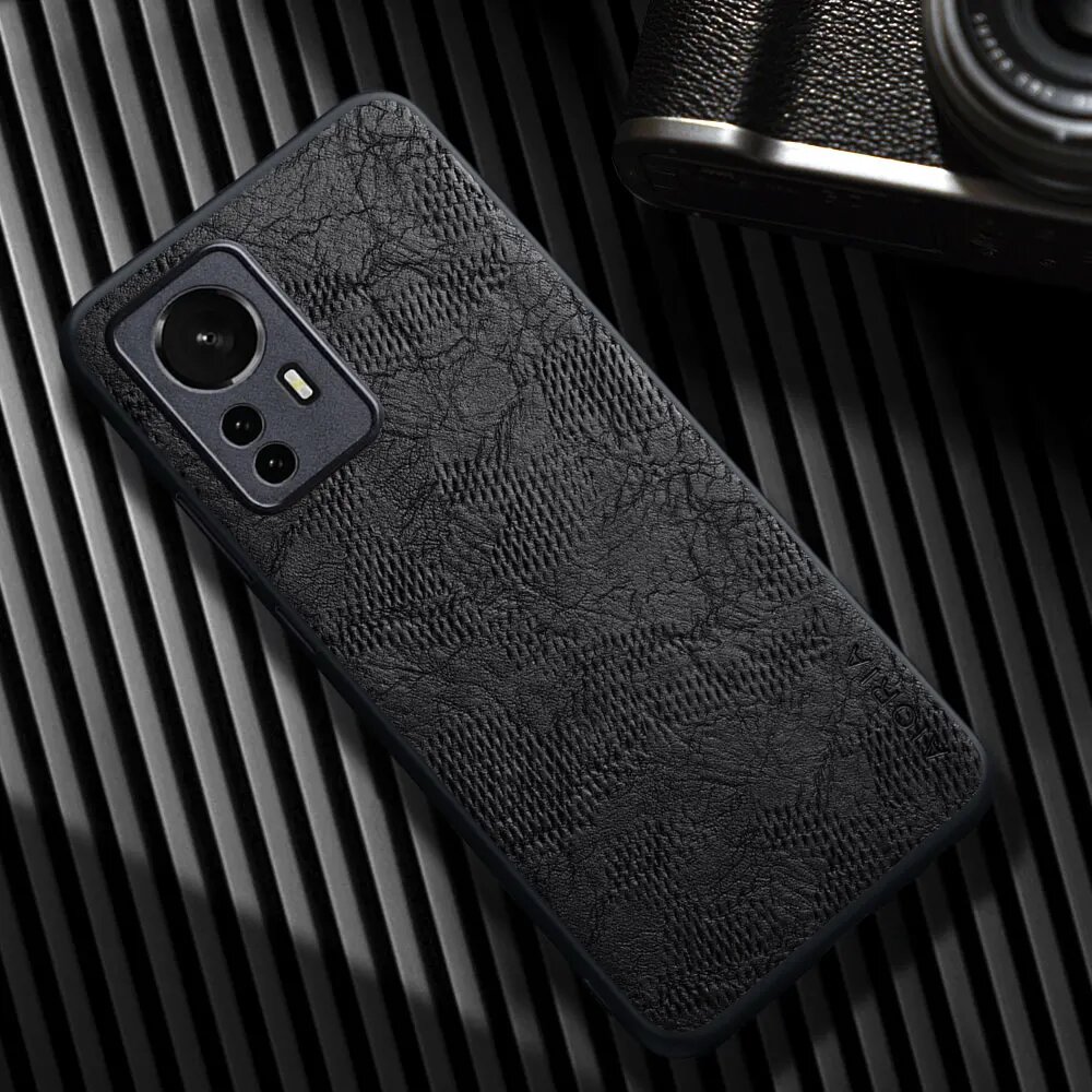 Чехол для Xiaomi 12 Pro Lite 12S Ultra Xiaomi 12X, роскошный, с эффектом Сяоми 12, Черный, Black