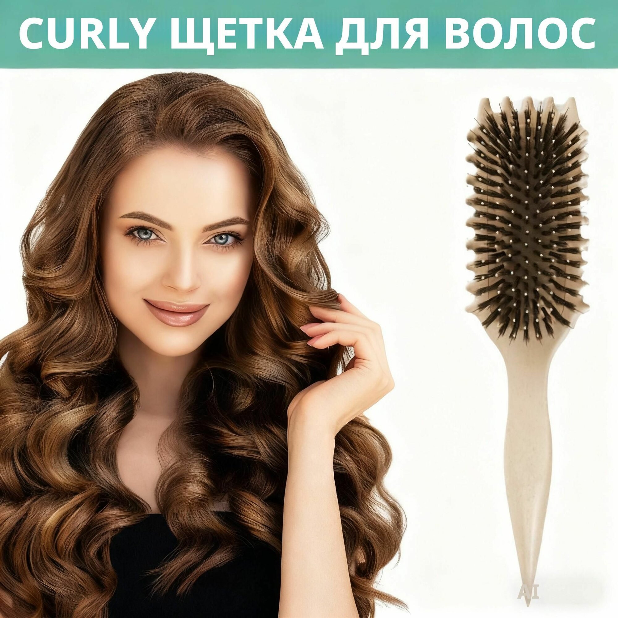 Расческа массажная для укладки кудрявых волос
