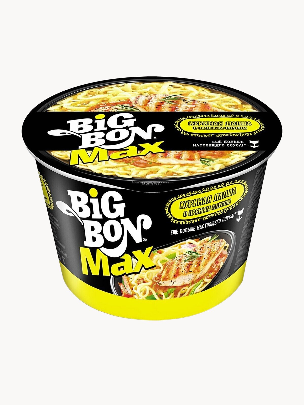 Лапша Big Bon Max куриная с пряным соусом — отзывы покупателей