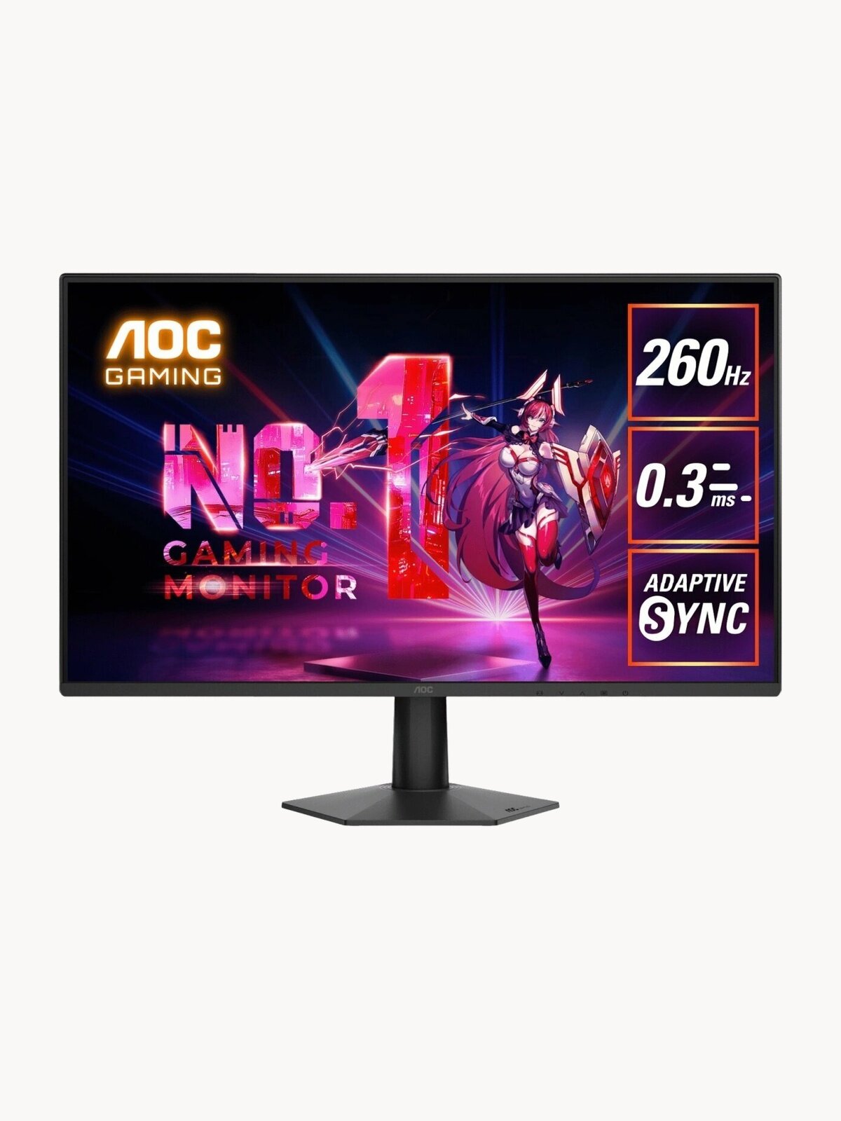 27" Монитор AOC Gaming 27G50Z, 1920x1080, IPS, 260Гц, 1хHDMI, 1хDP, черный