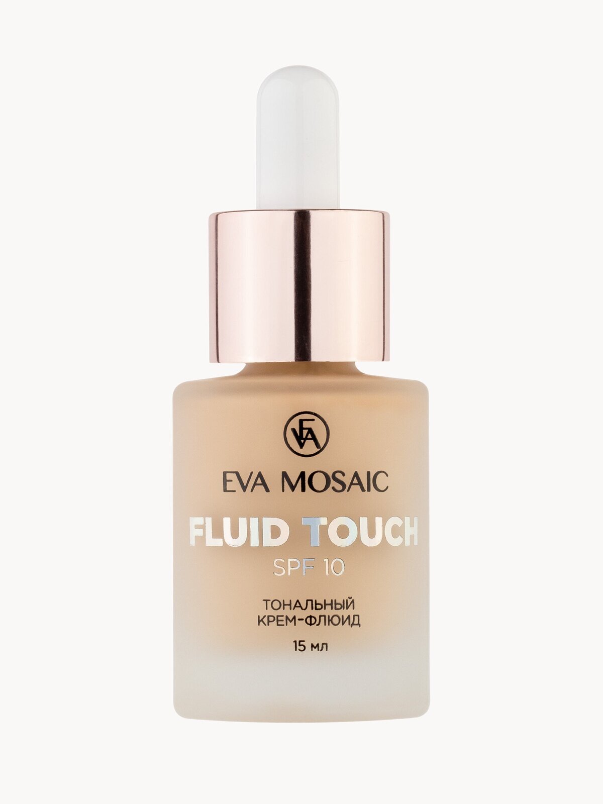 Eva mosaic Тональный крем-флюид Fluid Touch, 15 мл, 01 Фарфор