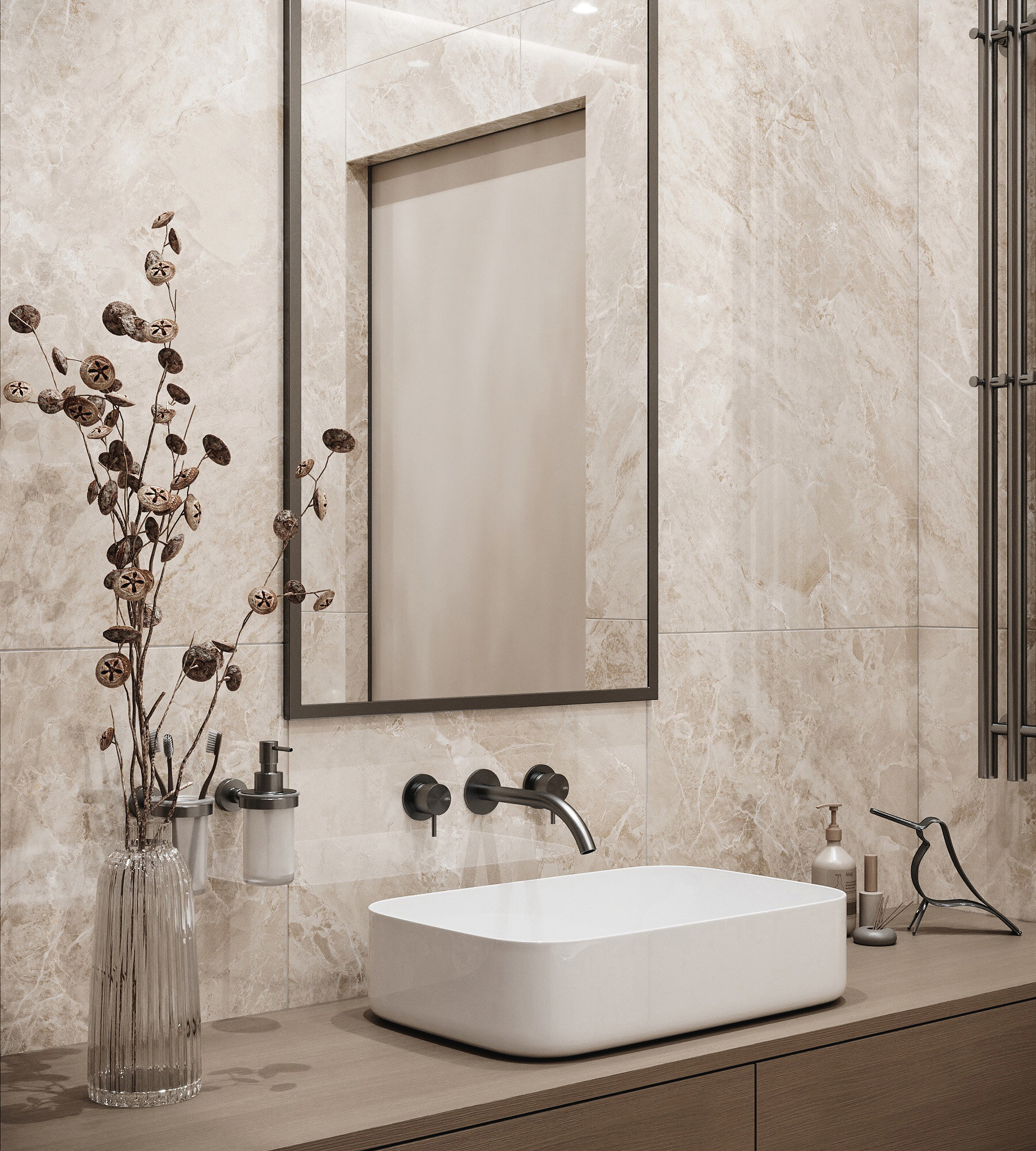 Керамогранит 1200 × 600 мм MODENA BEIGE Полированная (цена за 1 плитку 0,72м2)