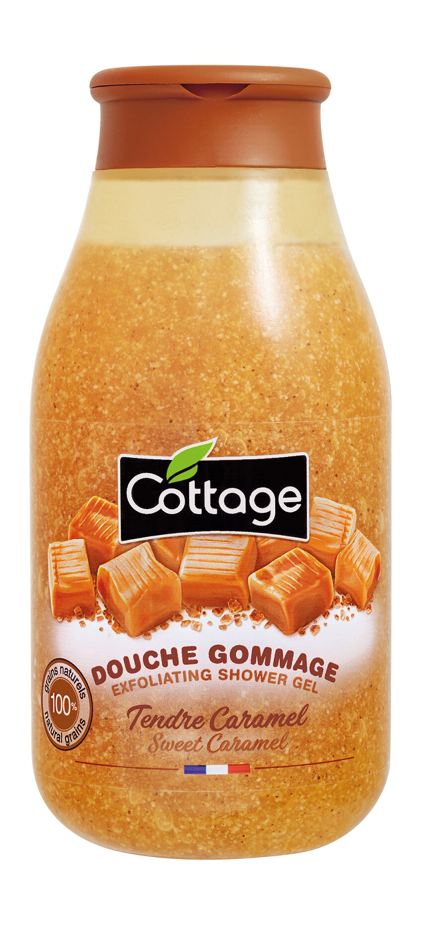 COTTAGE Гель для душа Exfoliating Shower Gel Caramel отшелушивающий сладкая карамель, 270 мл