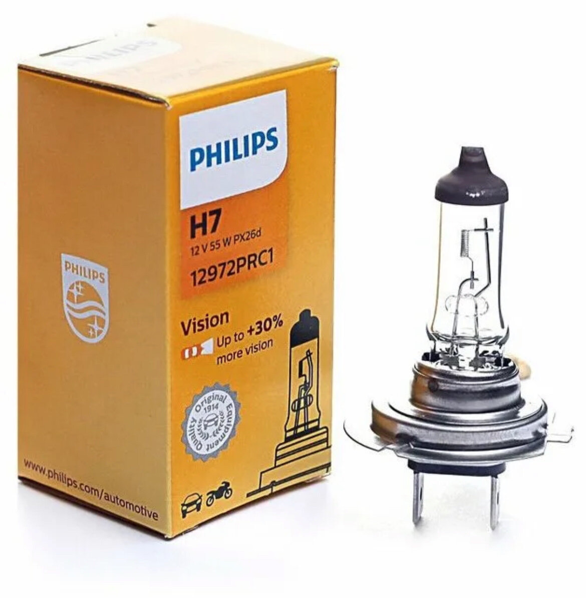 Лампа галогенная 12v h7 55w (philips)