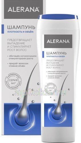 Алерана (alerana) шампунь плотность и объем 250 мл