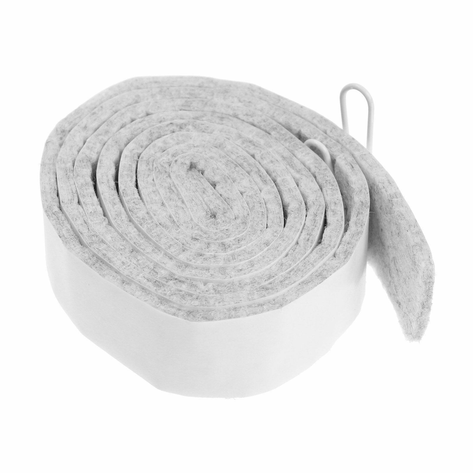 Самоклеющиеся подпятники для мебели 100x2x0.3 см, фетр, серые, 3 шт.