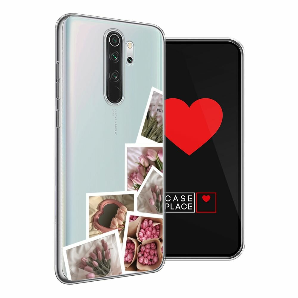 Чехол на Xiaomi Redmi Note 8 Pro / Сяоми Редми Нот 8 Про с принтом "Весенние фото - 8 марта", прозрачный — фото 1