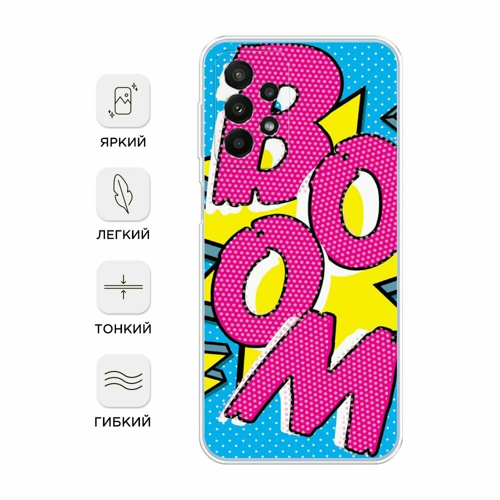 Чехол на Samsung Galaxy A23 / Самсунг Галакси А23 с принтом boom — фото 1