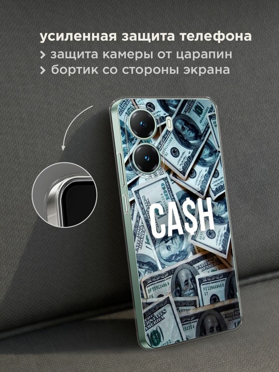 Силиконовый чехол на Poco X7 Pro / Поко X7 Про с принтом "Cash" — фото 1