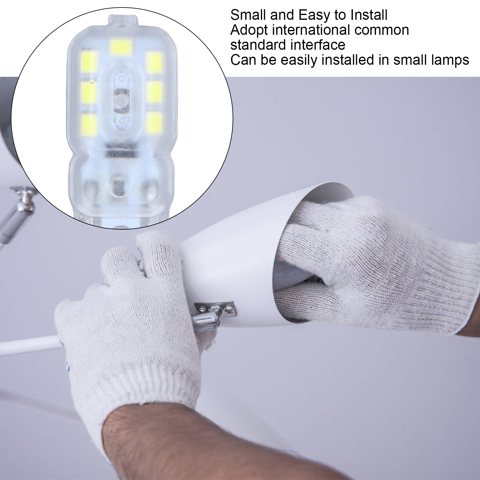 Лампа G9 с регулируемой яркостью, защита глаз, энергосбережение, 14 светодиодов, 3 Вт, лампочка для люстры, настольная лампа, 6 шт, теплый свет, 110 В