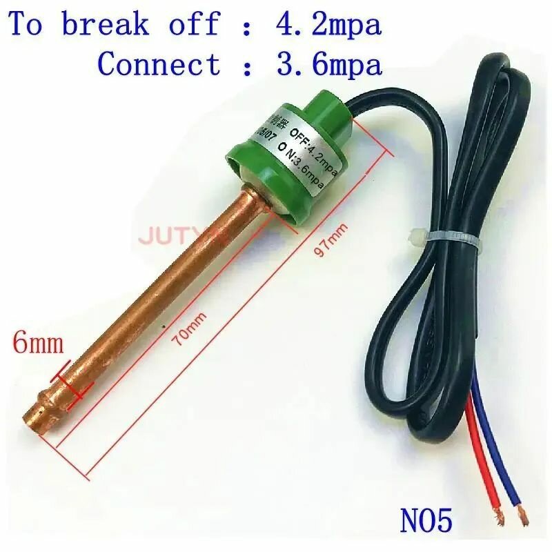 № 5 R410 Датчик высокого давления кондиционера, защитный выключатель, тепловой насос, детали компрессора холодильника