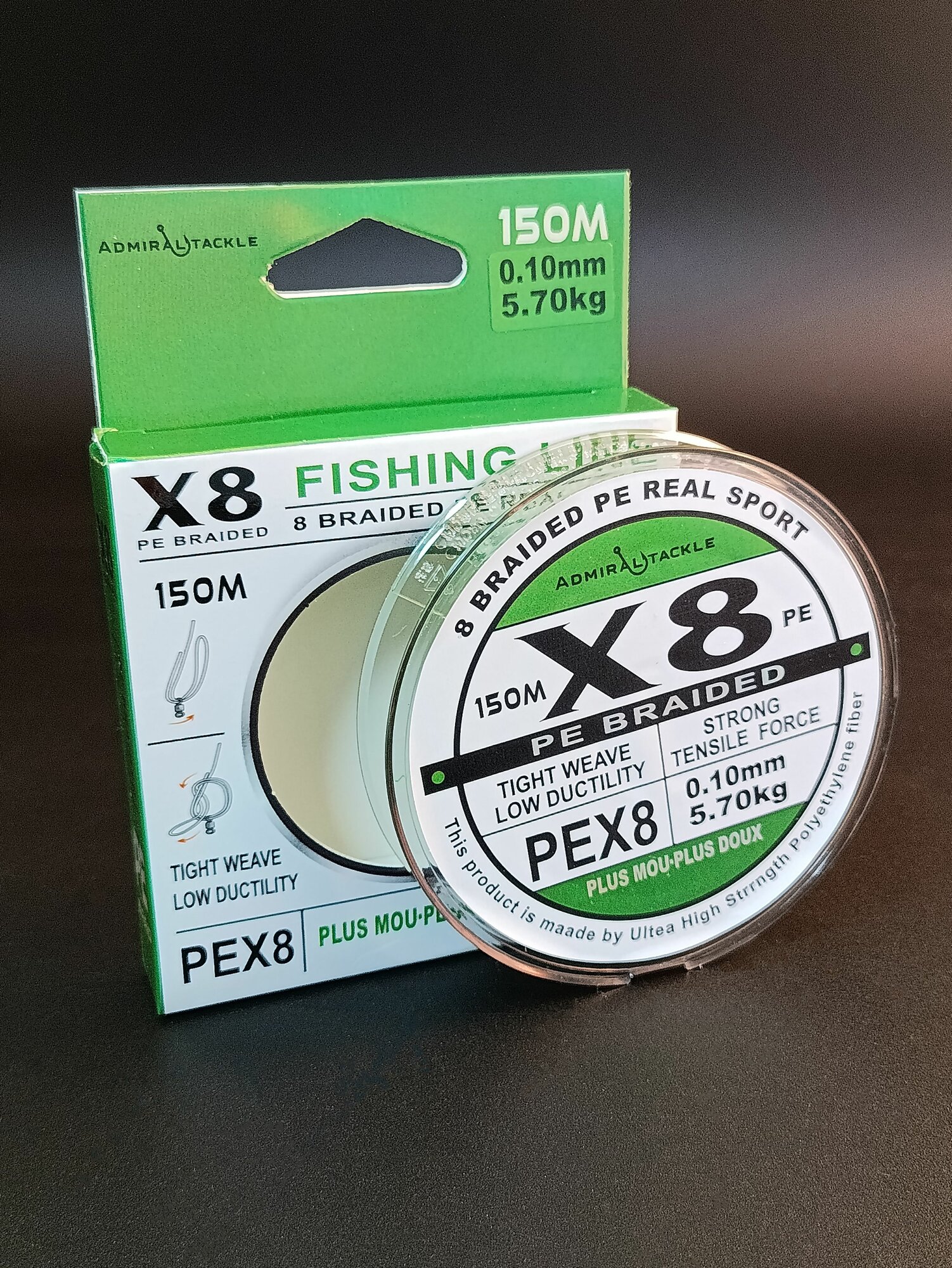 Шнур плетенка для форели не плюсит не ворсится, 0.10 аналог DAIWA J-BRAID*8E 150м