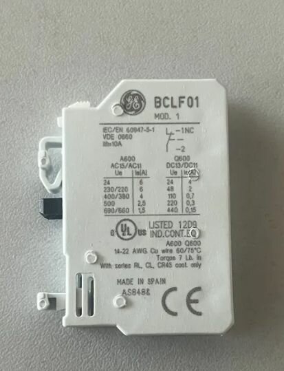 BCLF01 Вспомогательный контакт фронтовой NC серия CL General Electric