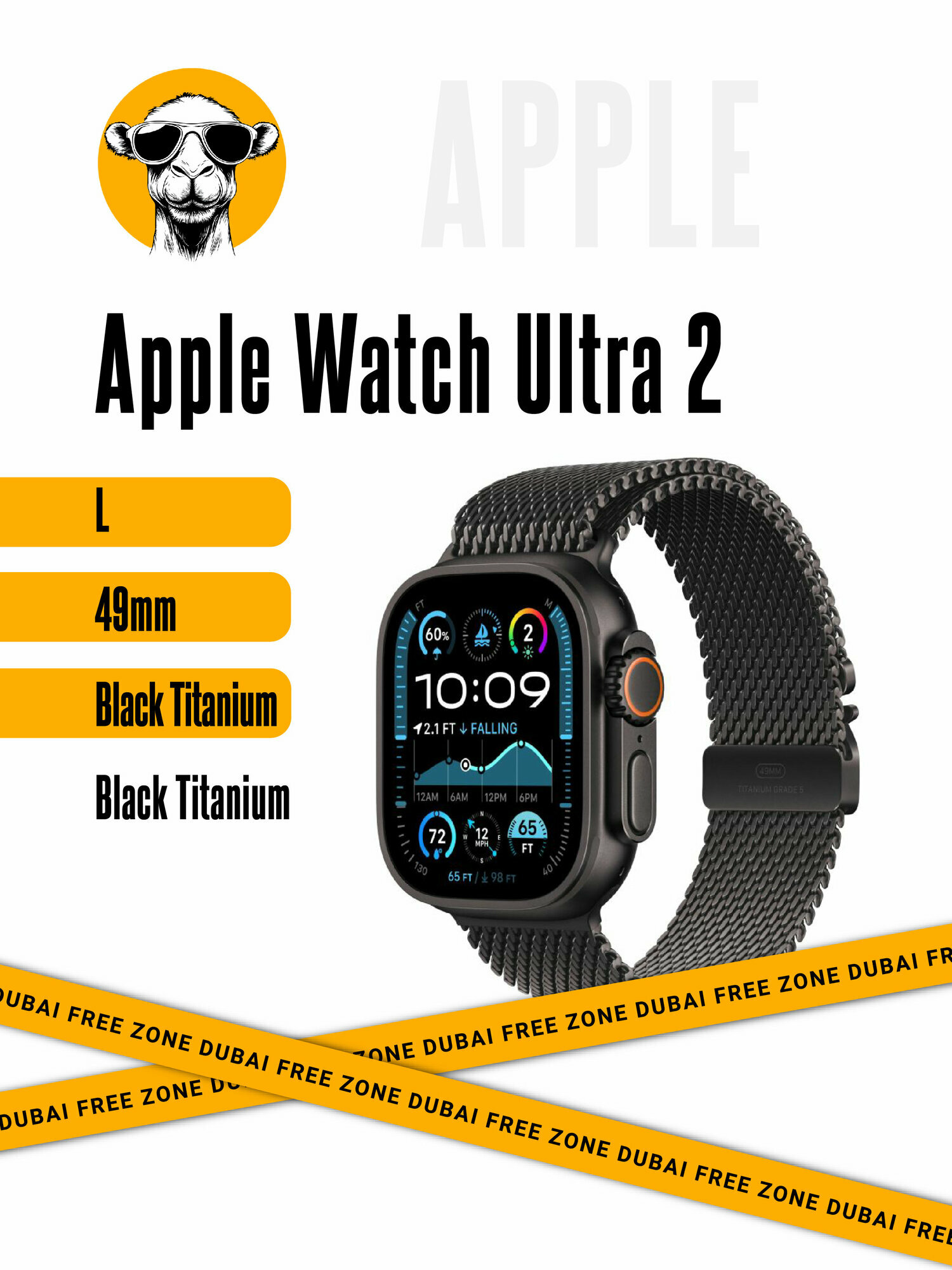 Смарт-часы Apple Watch Ultra 2 2024 49mm Black Milanese Loop - L