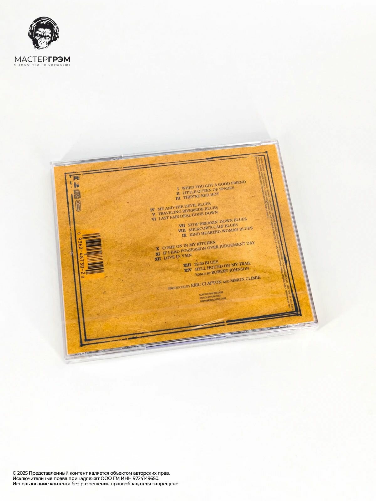 CD диск Eric Clapton - Me & Mr. Johnson (CD) 2023, Jewel case — фото 1