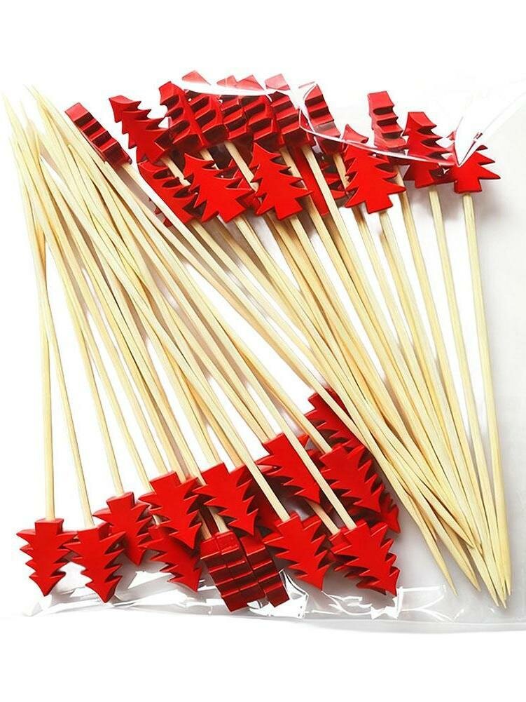 Рождественских фруктовых бамбуковых палочек