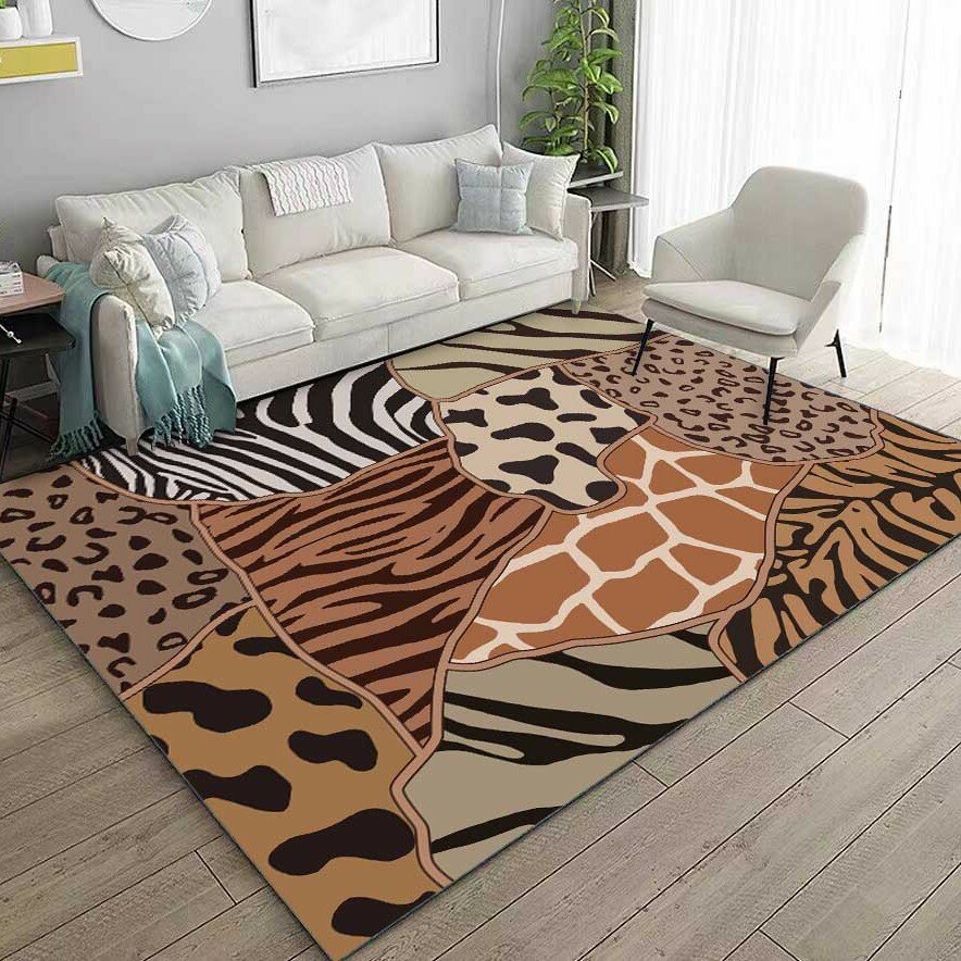 Ковер для дома из 100% шерсти, шкура леопарда на , р-ры в ассортименте,120*160cm